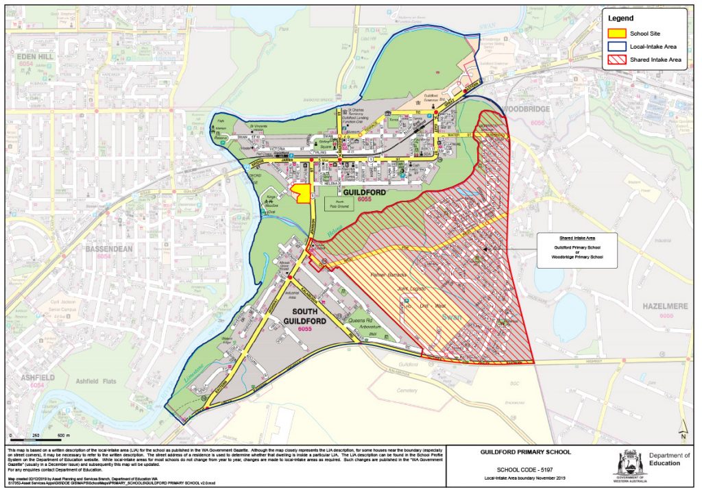 INTAKE AREA – Guildford Primary School